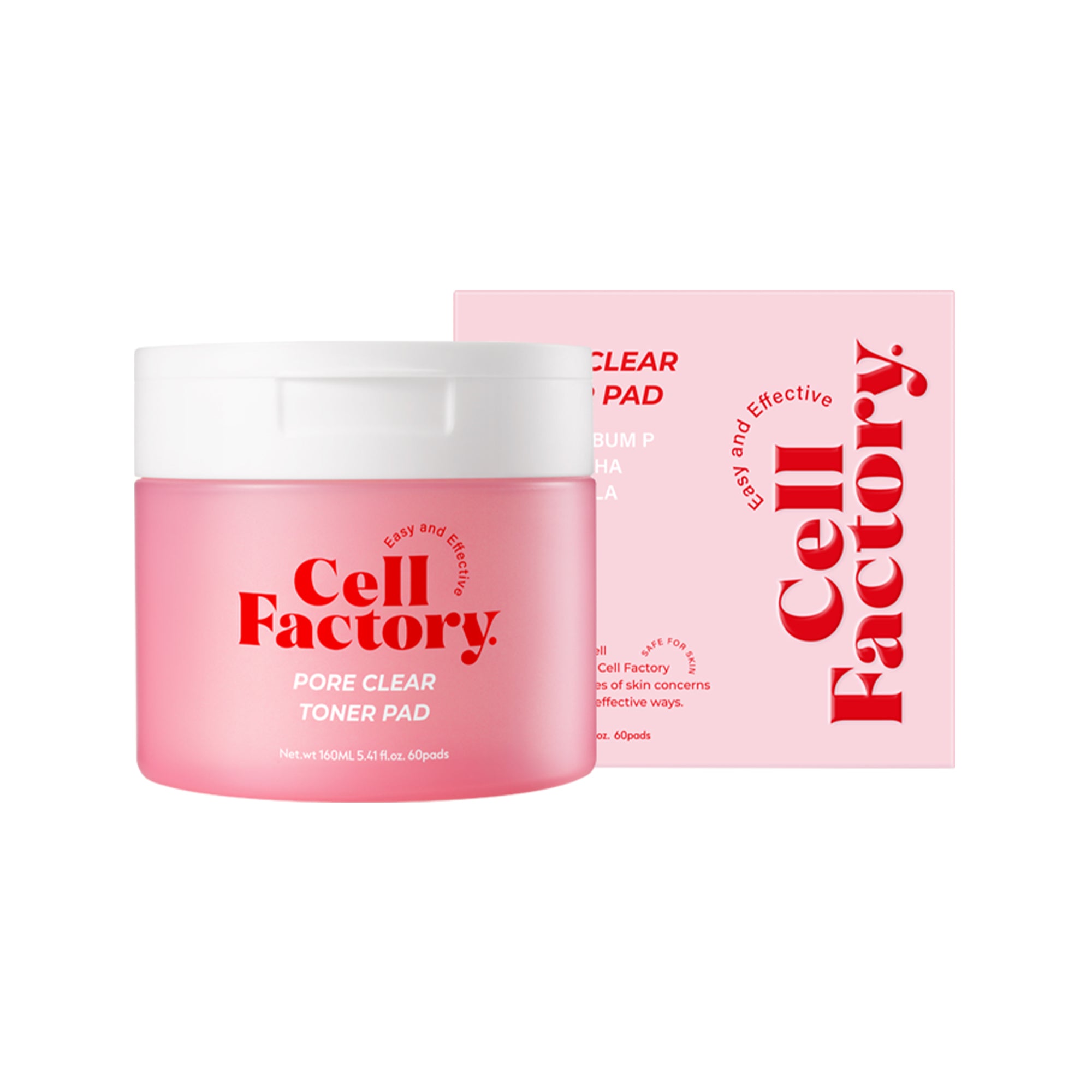 Cell Factory Pore Clear Toner Pad Vitamin B5 Panthenol, Arginine ...